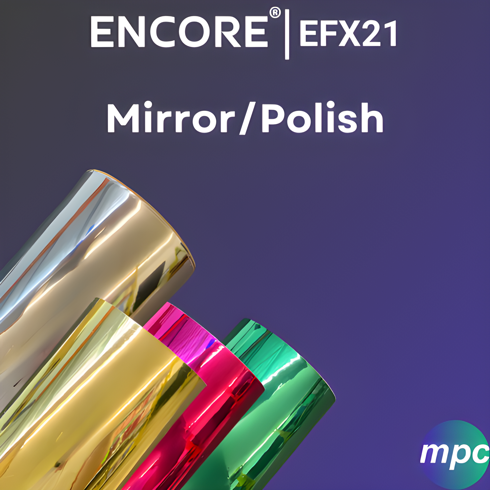 Encore® EFX21 Mirror/Polished Adhesive Vinyl | Mirror Finish Adhesive ...