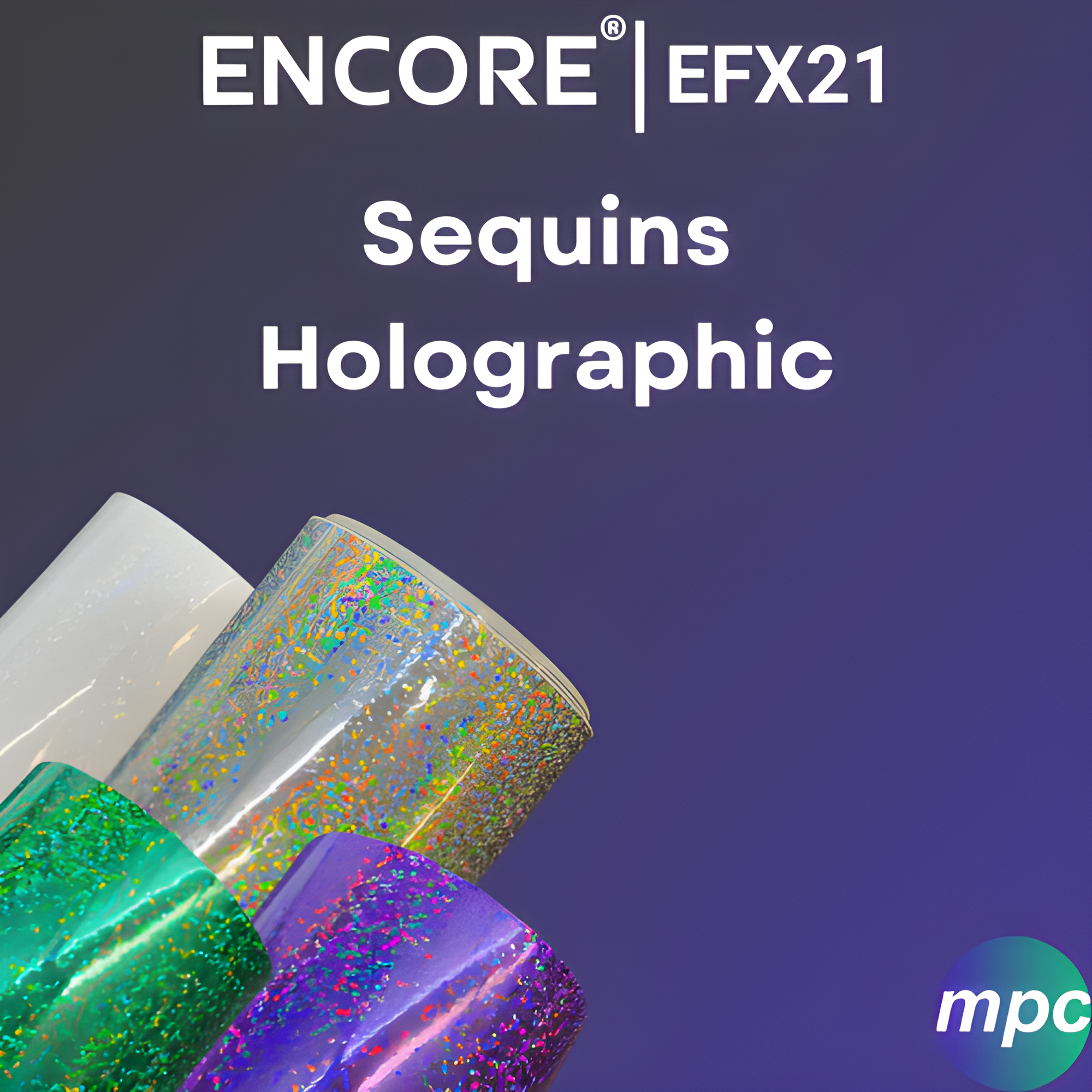 Encore® EFX21 Sequin Holographic Adhesive Vinyl | Holographic Finish ...